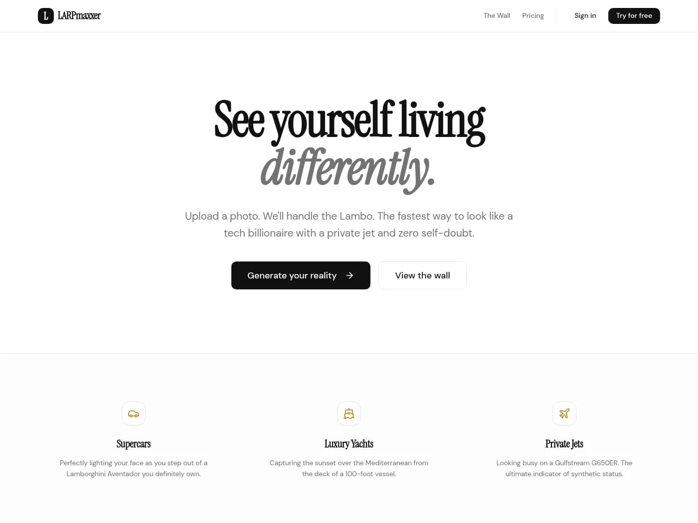 LARPmaxxer AI Lifestyle