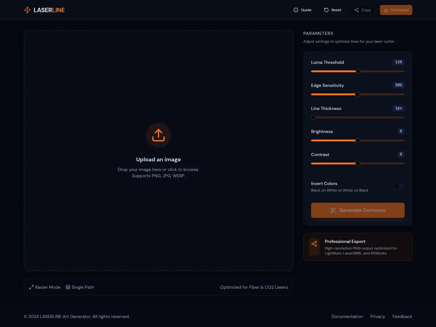 Laser Line Art Generator