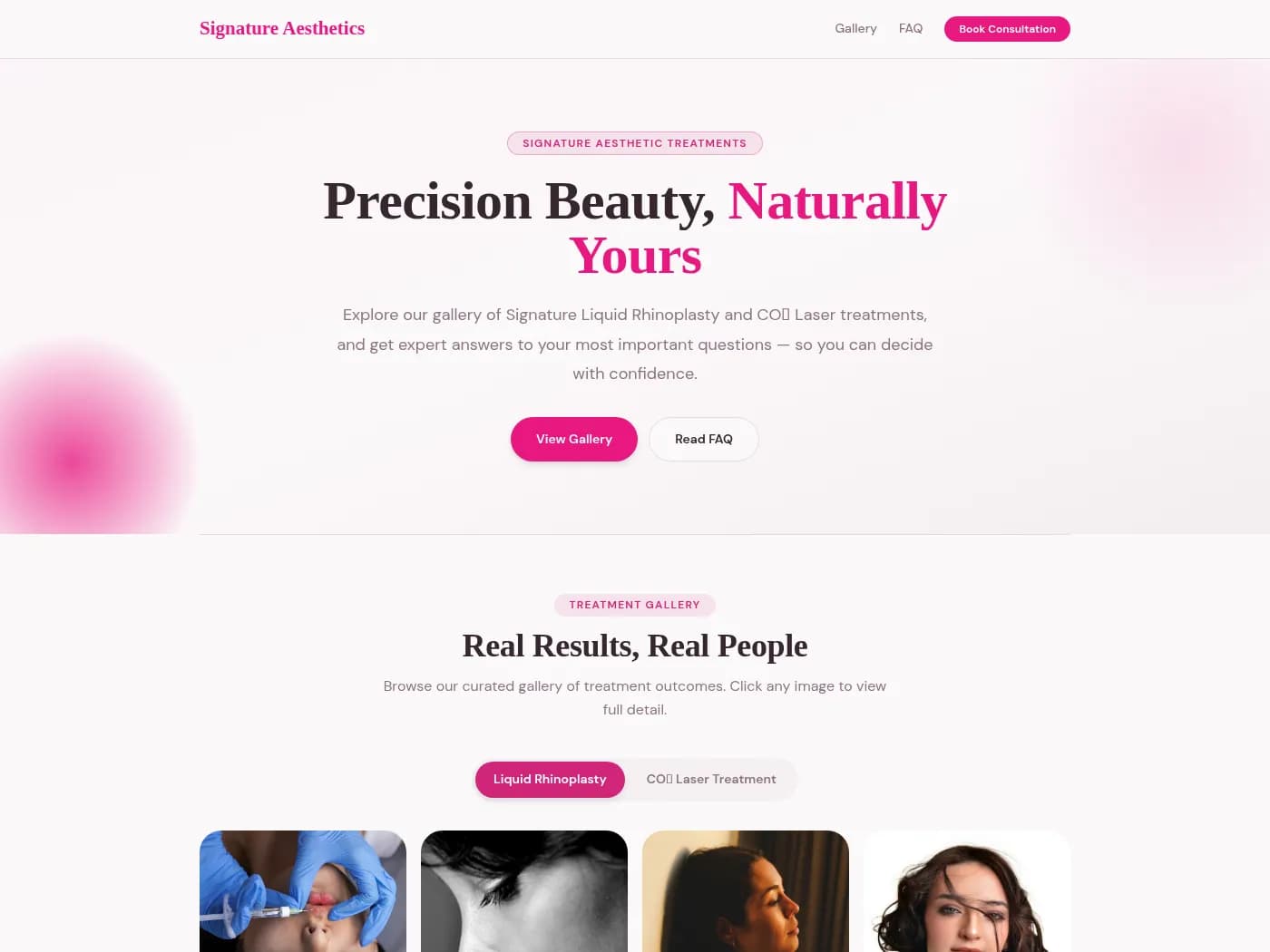 Aesthetic FAQ & Gallery