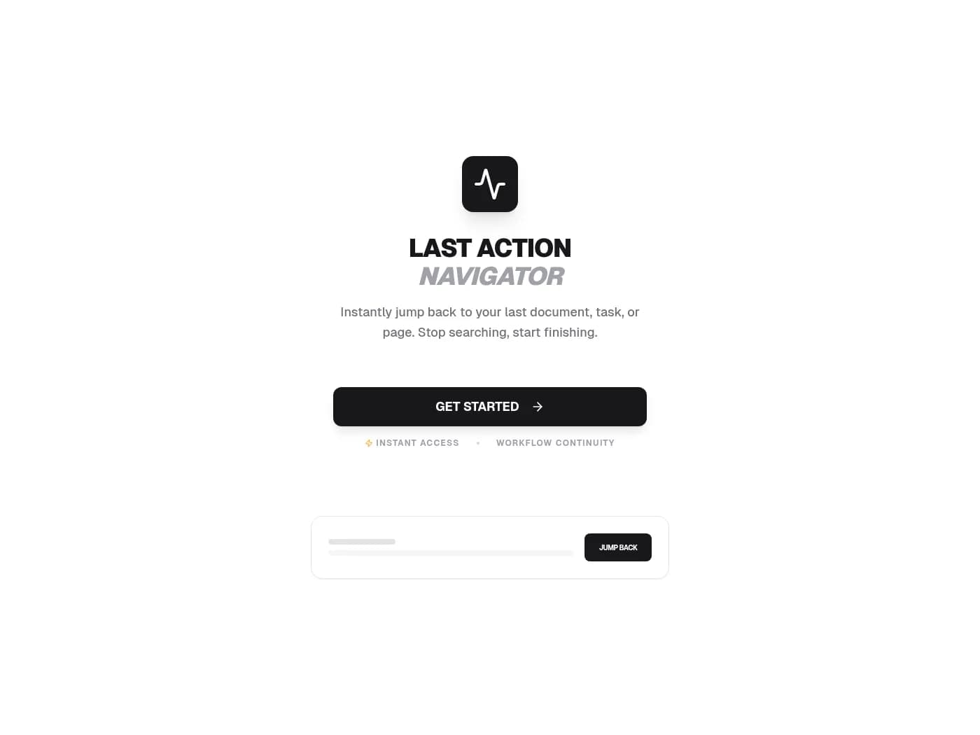 Last Action Navigator