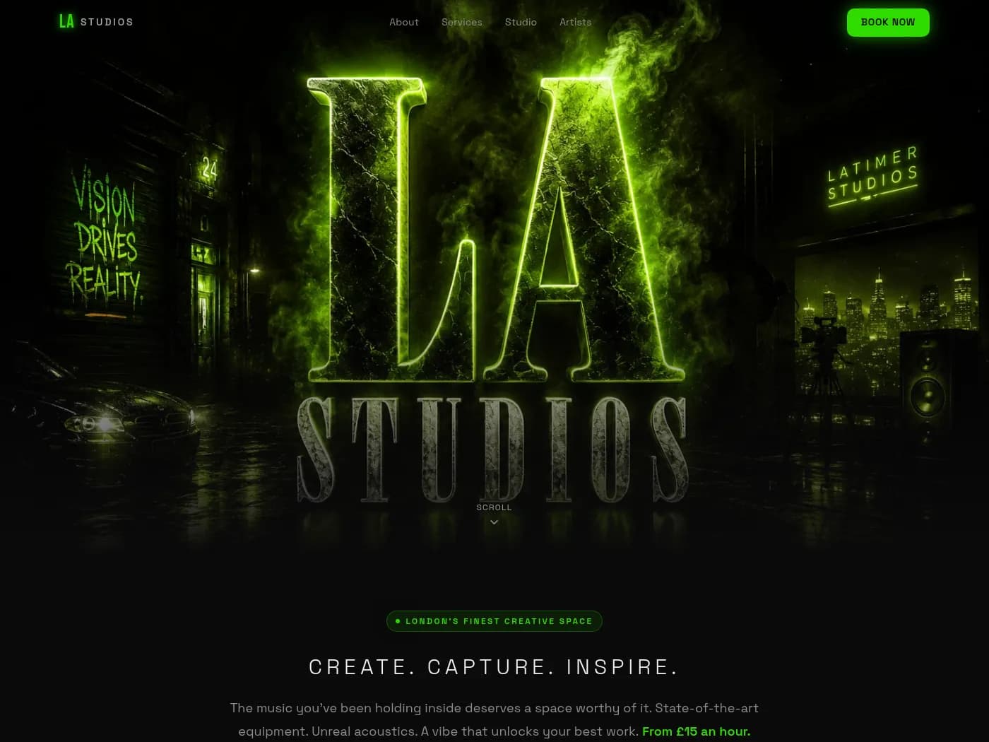 Latimer Studios Booking