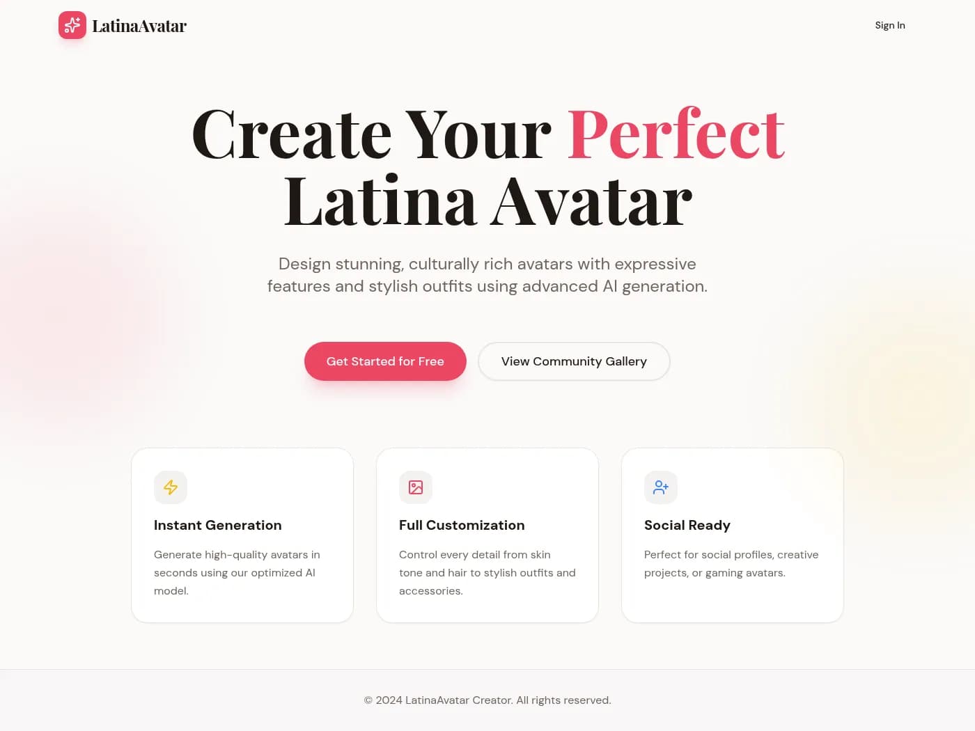 Latina Avatar Creator