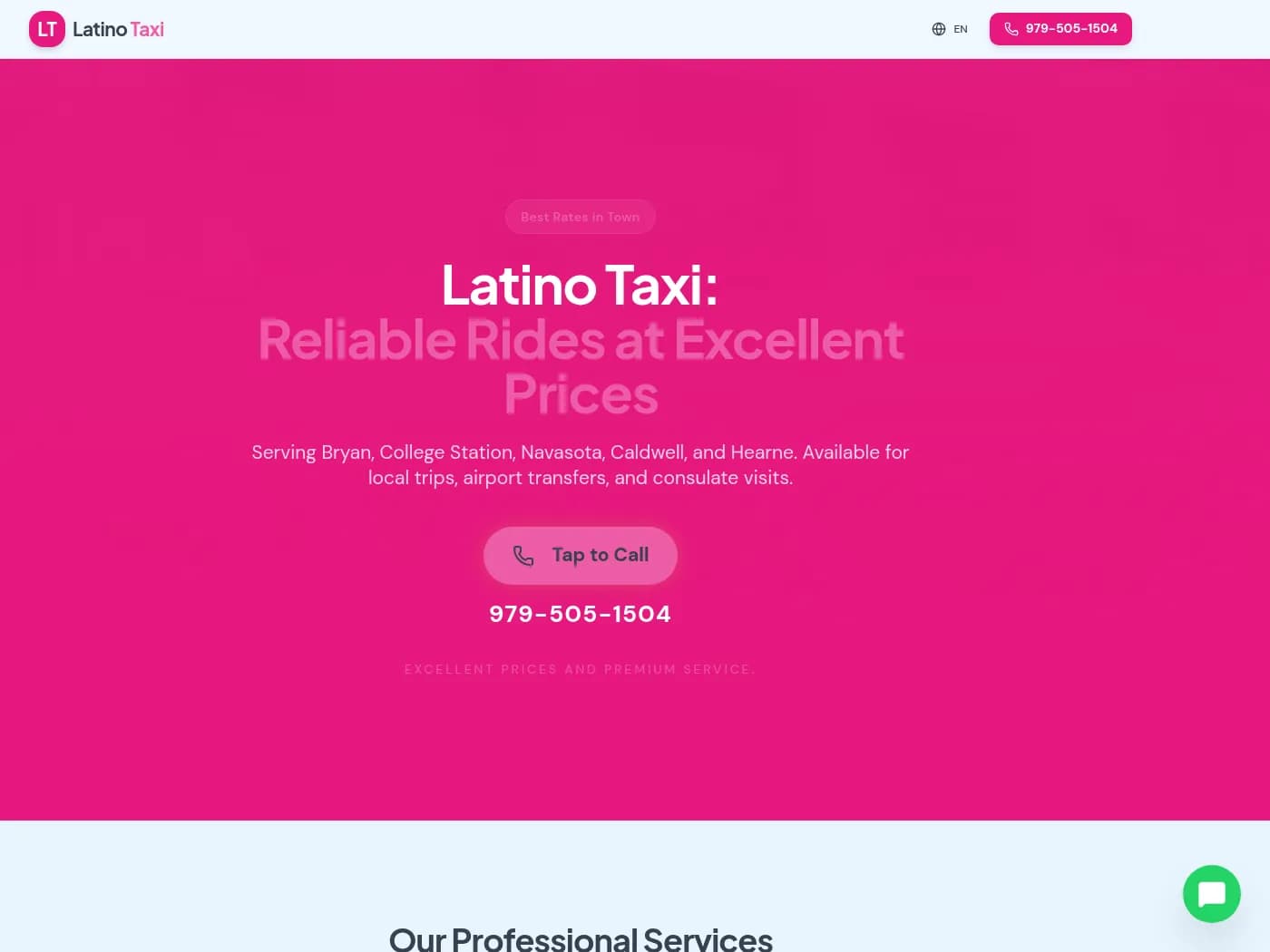 Latino Taxi Web Booking