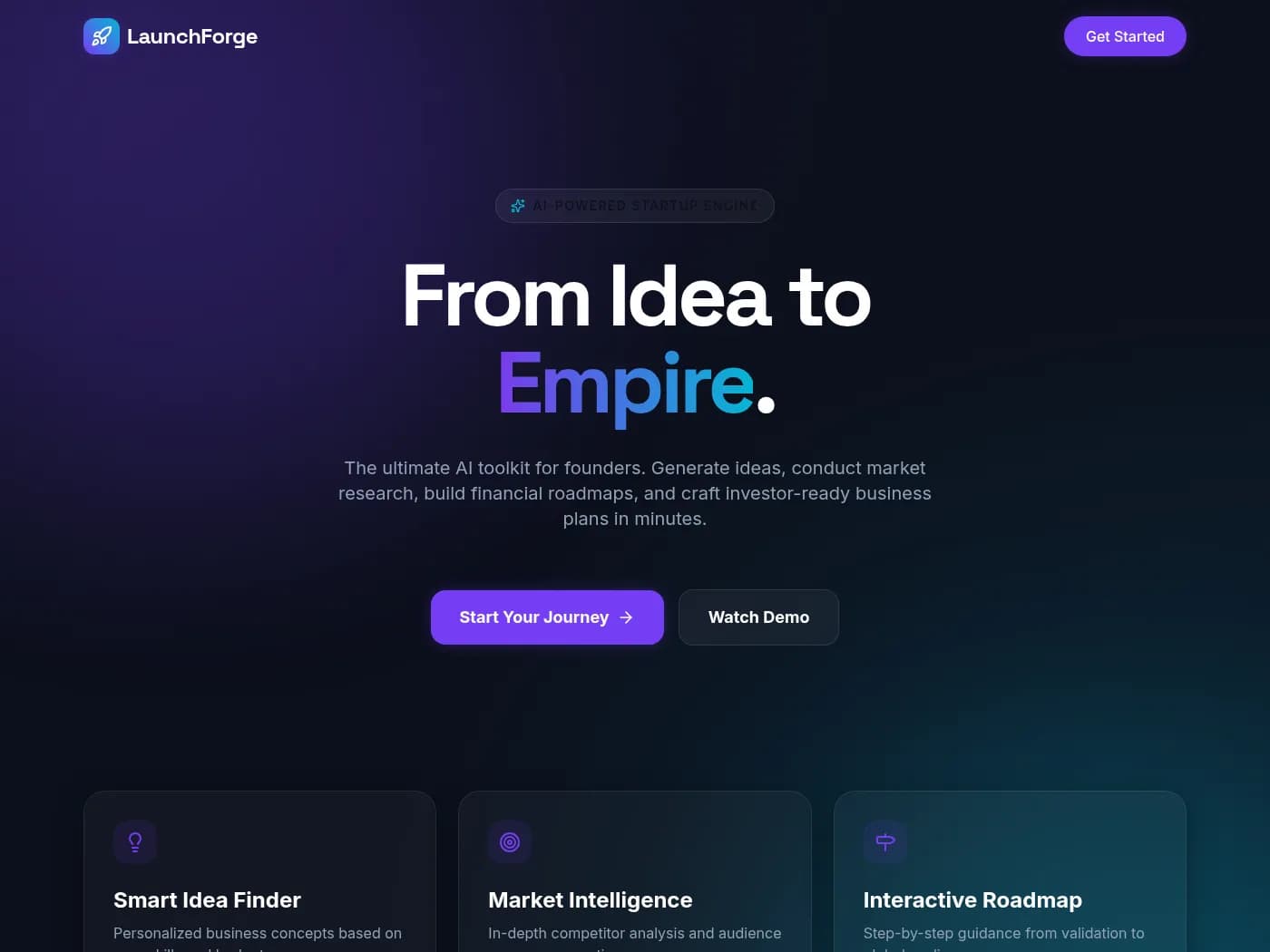 LaunchForge AI Startup Suite
