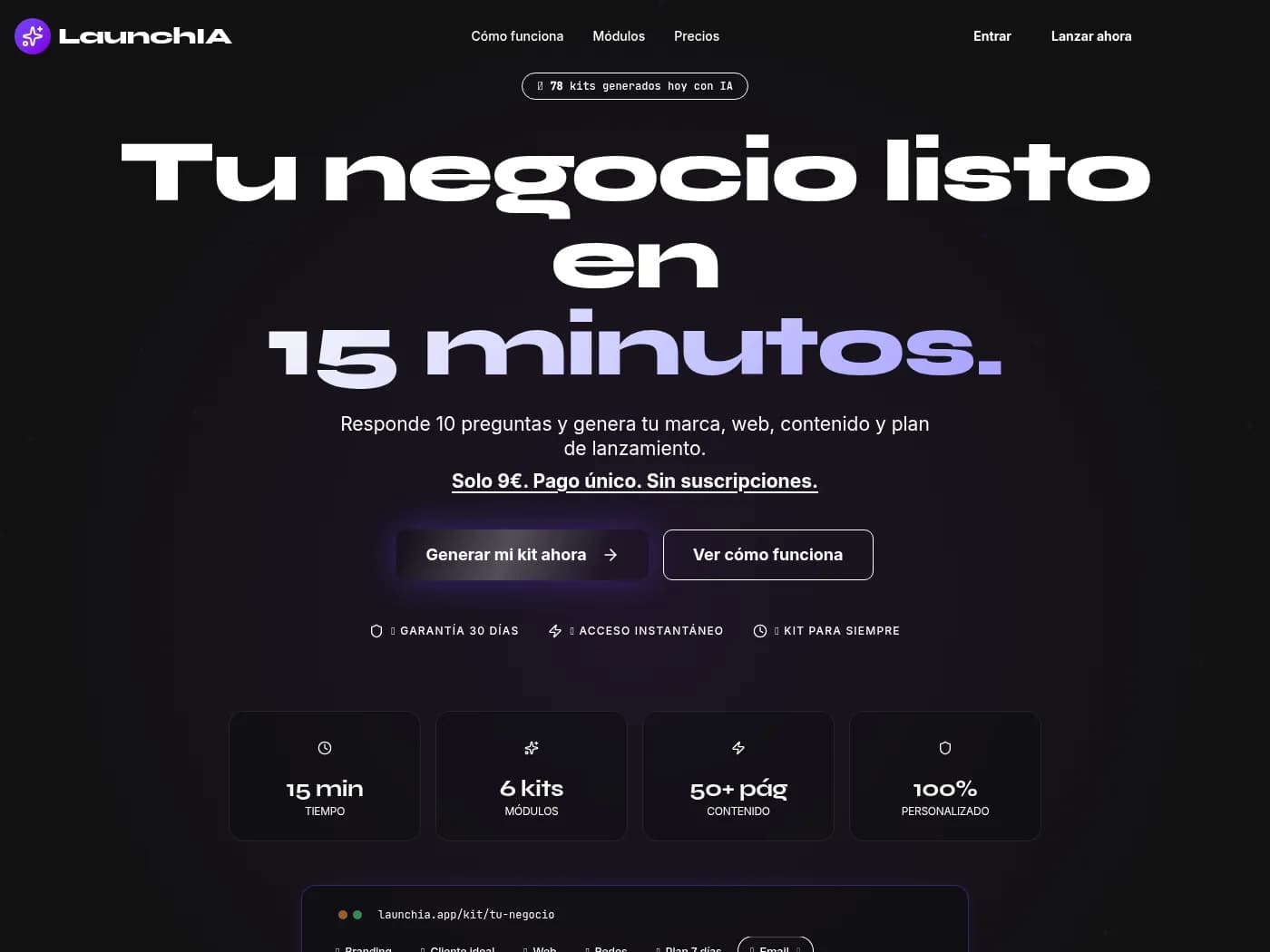 LaunchIA Kit Generator