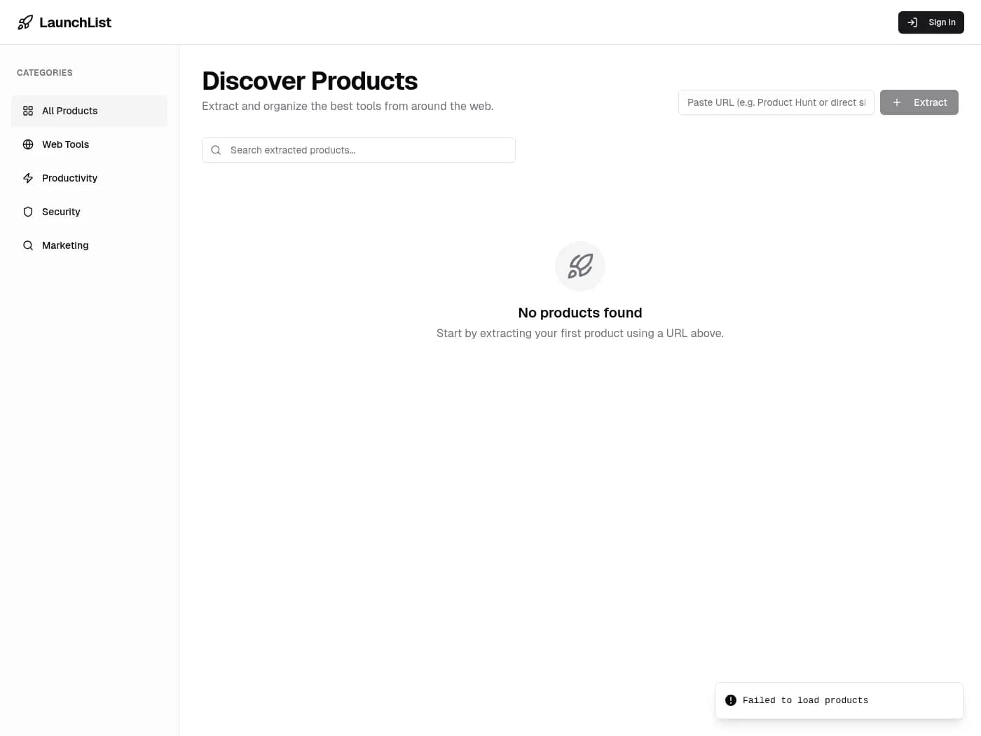 LaunchList Explorer