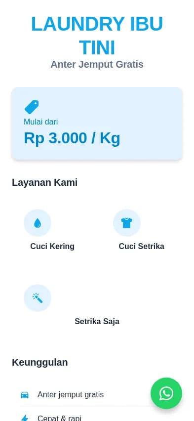 Laundry Ibu Tini App