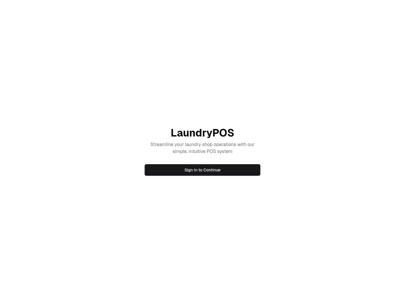 Laundry POS App