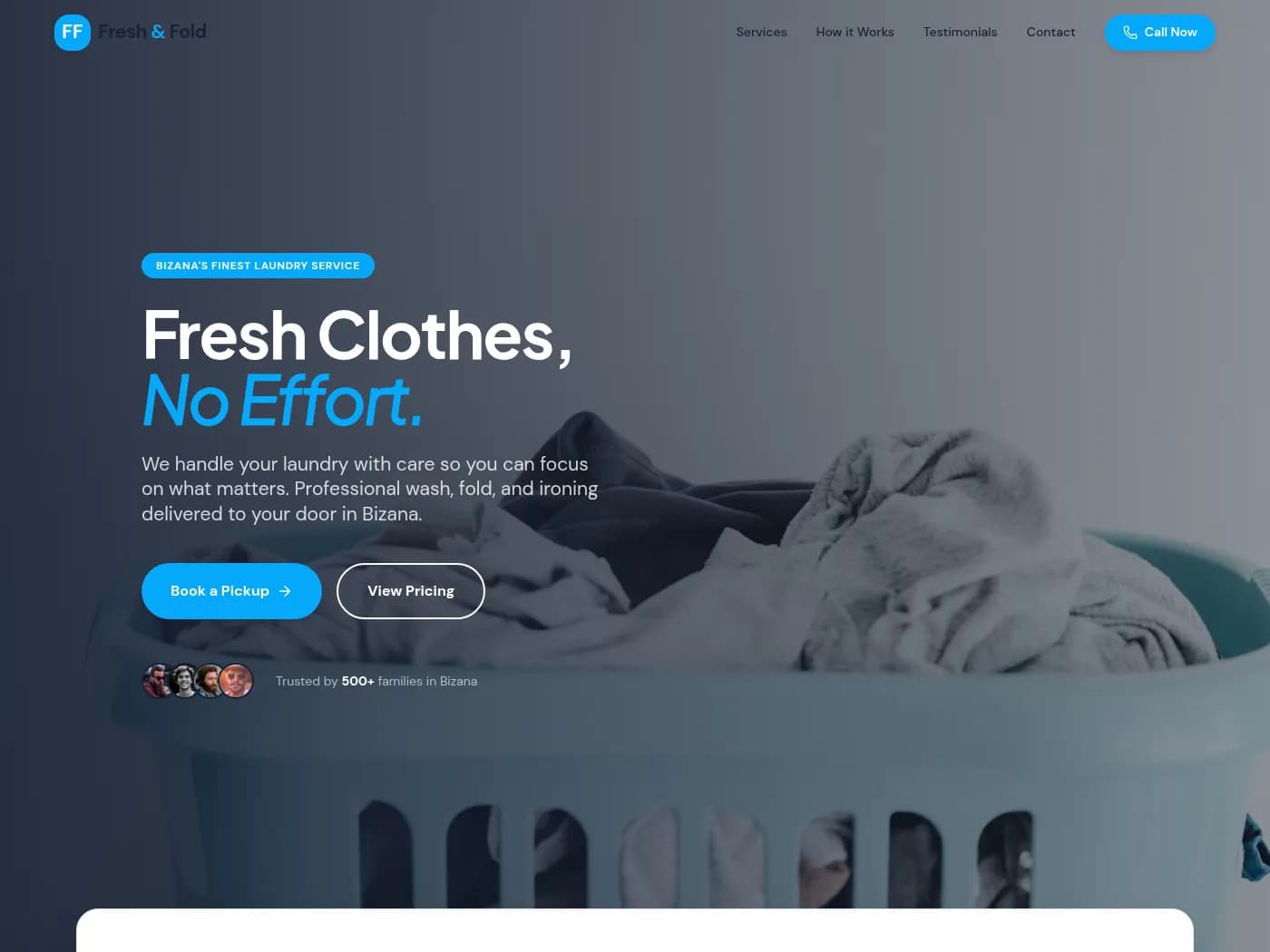 Fresh & Fold Laundry Site