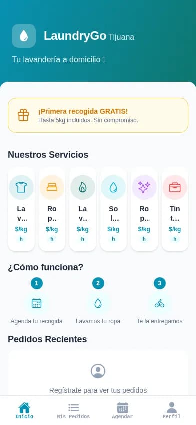 LaundryGo Tijuana App