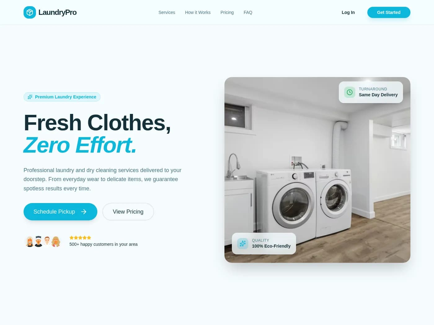 LaundryPro Web Portal