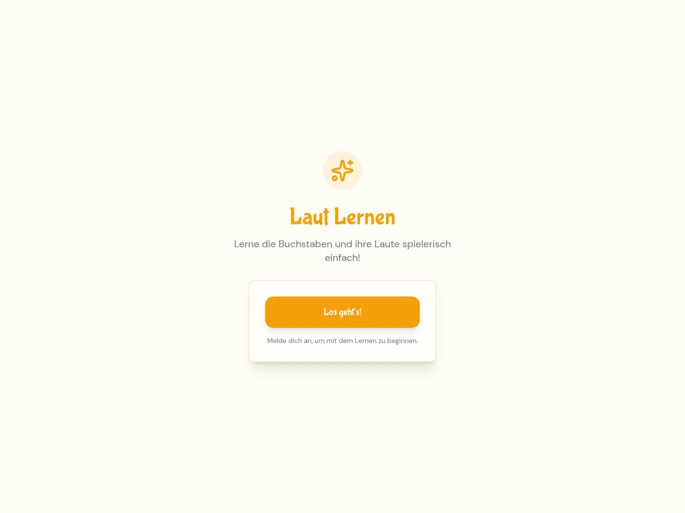 Laut Lernen Kinder