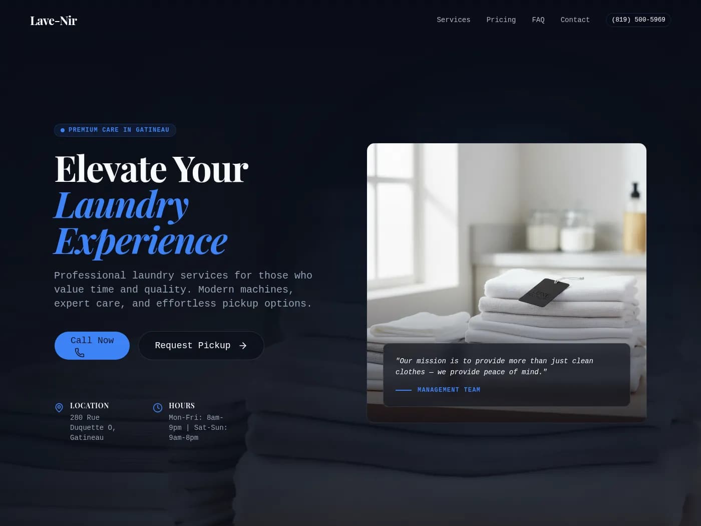 Lave-Nir One-Page Premium
