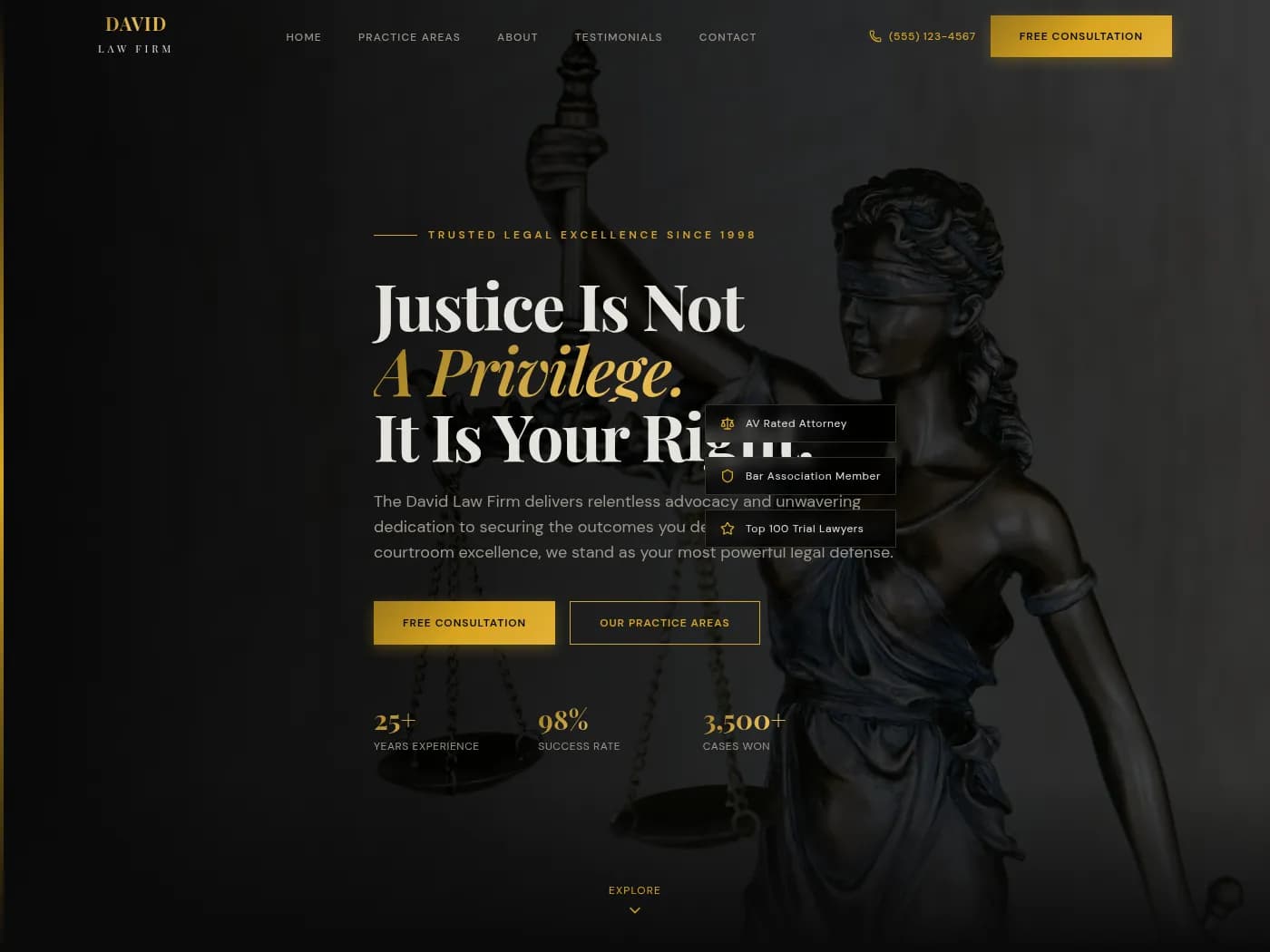 David Law Firm Site