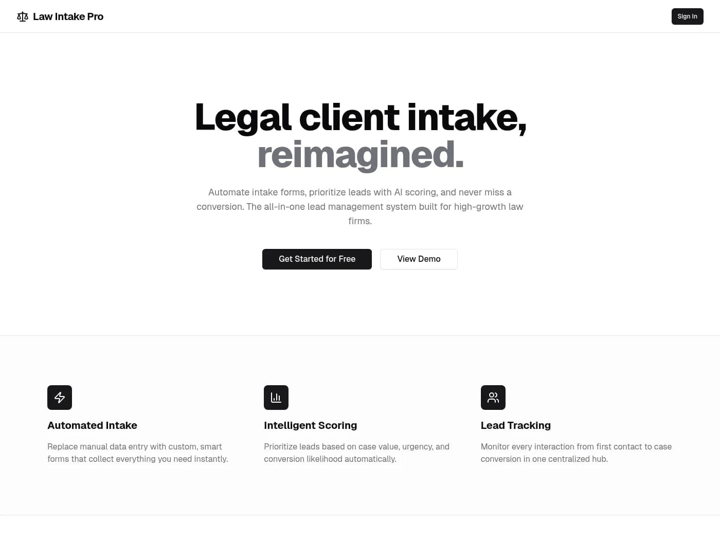 Law Intake Pro