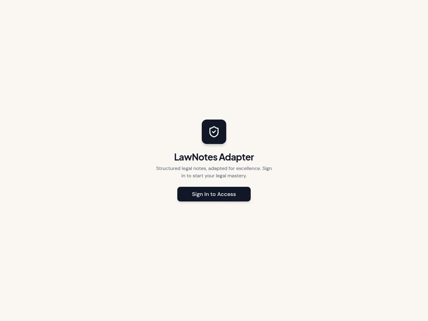 Law Notes Adapter