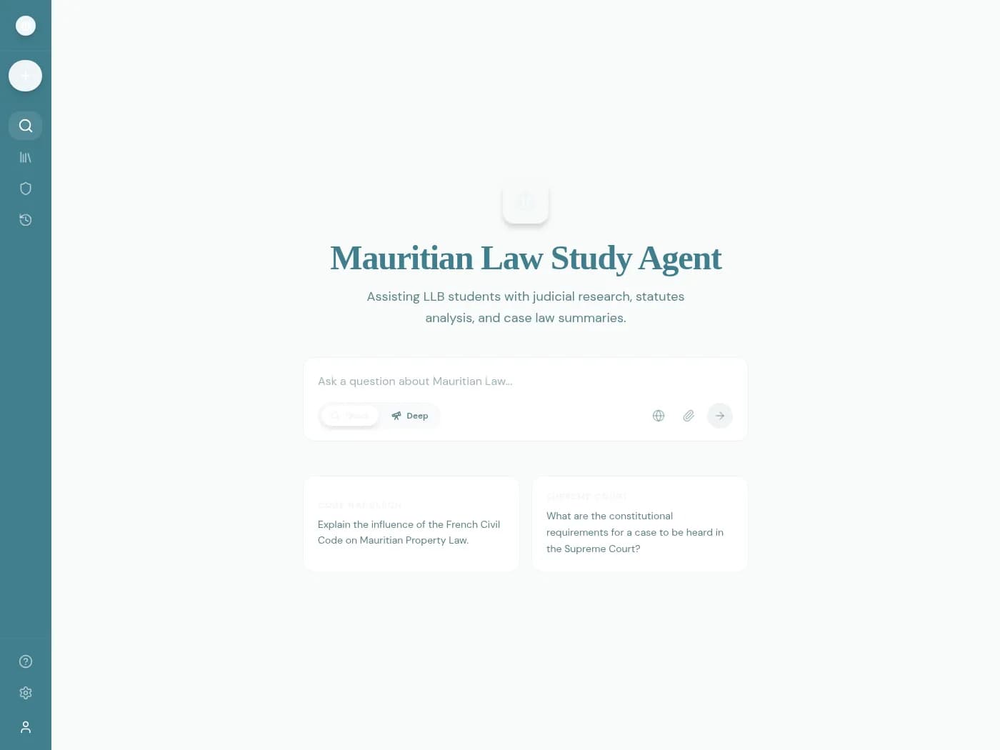 Mauritian Law Study Agent