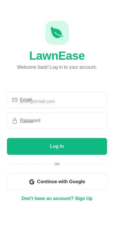 LawnEase – Smart Lawn Booking