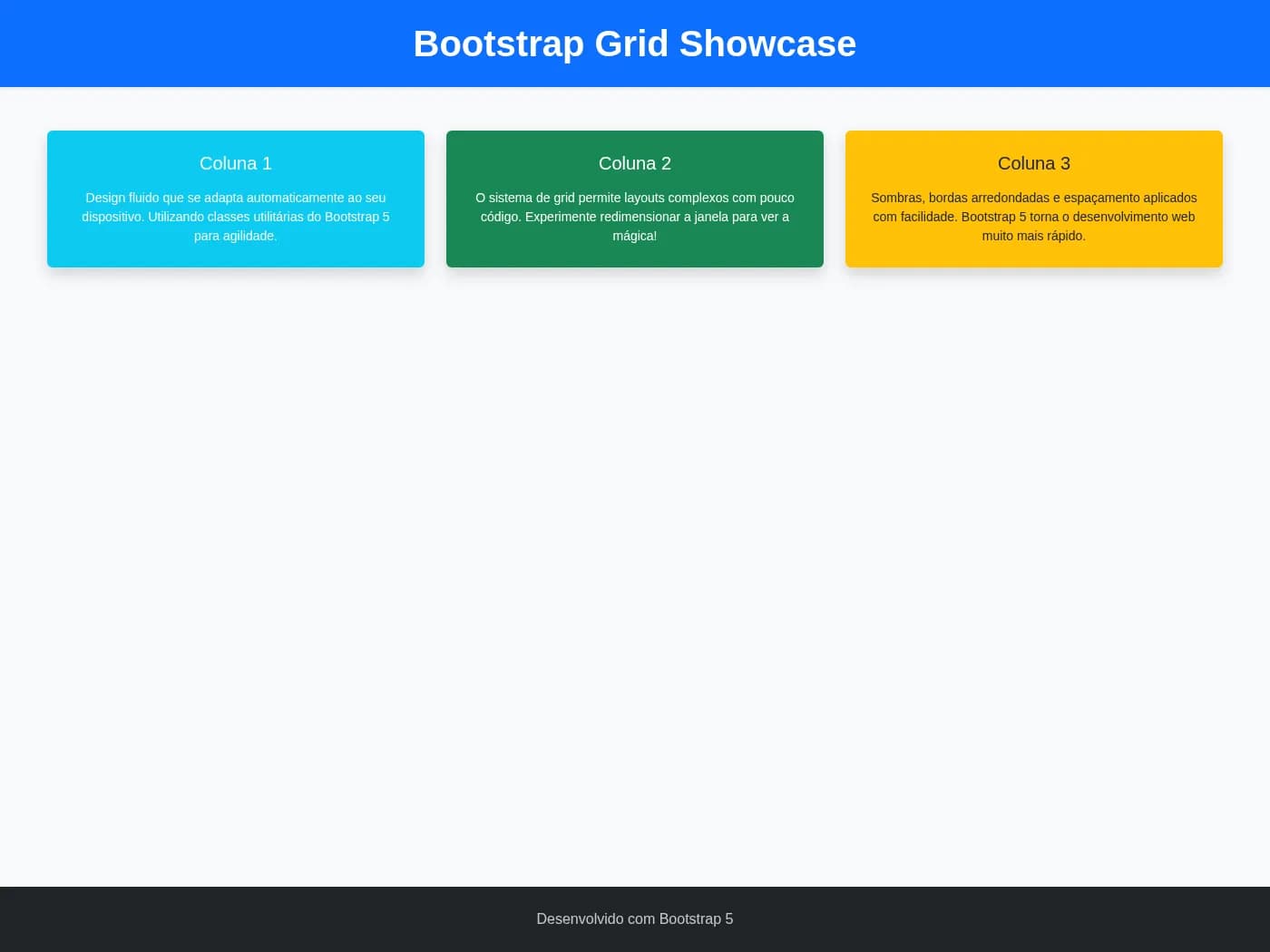 Bootstrap Grid Showcase