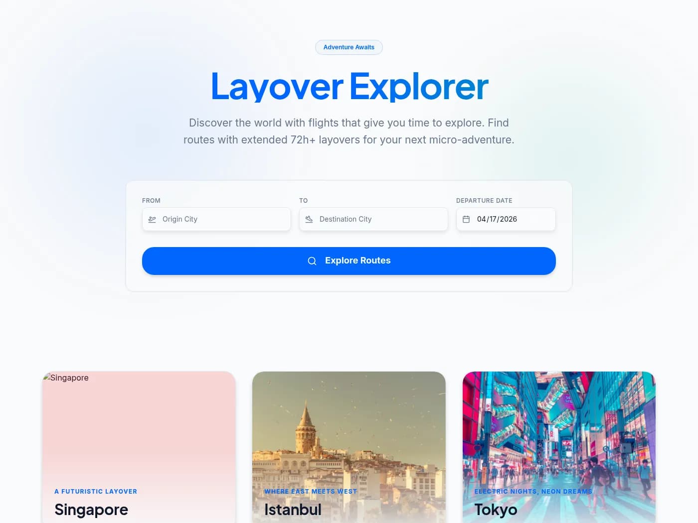 Layover Explorer