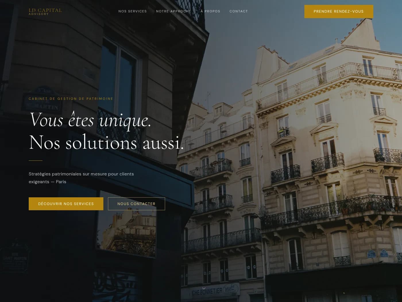 LD Capital Vitrine
