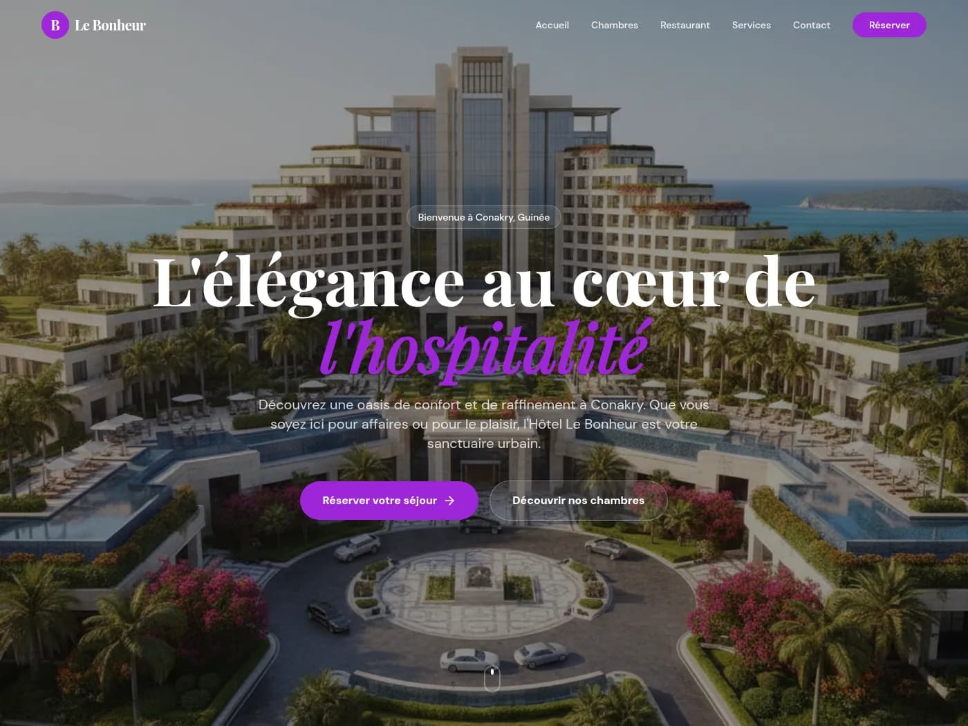 Le Bonheur Hotel Site