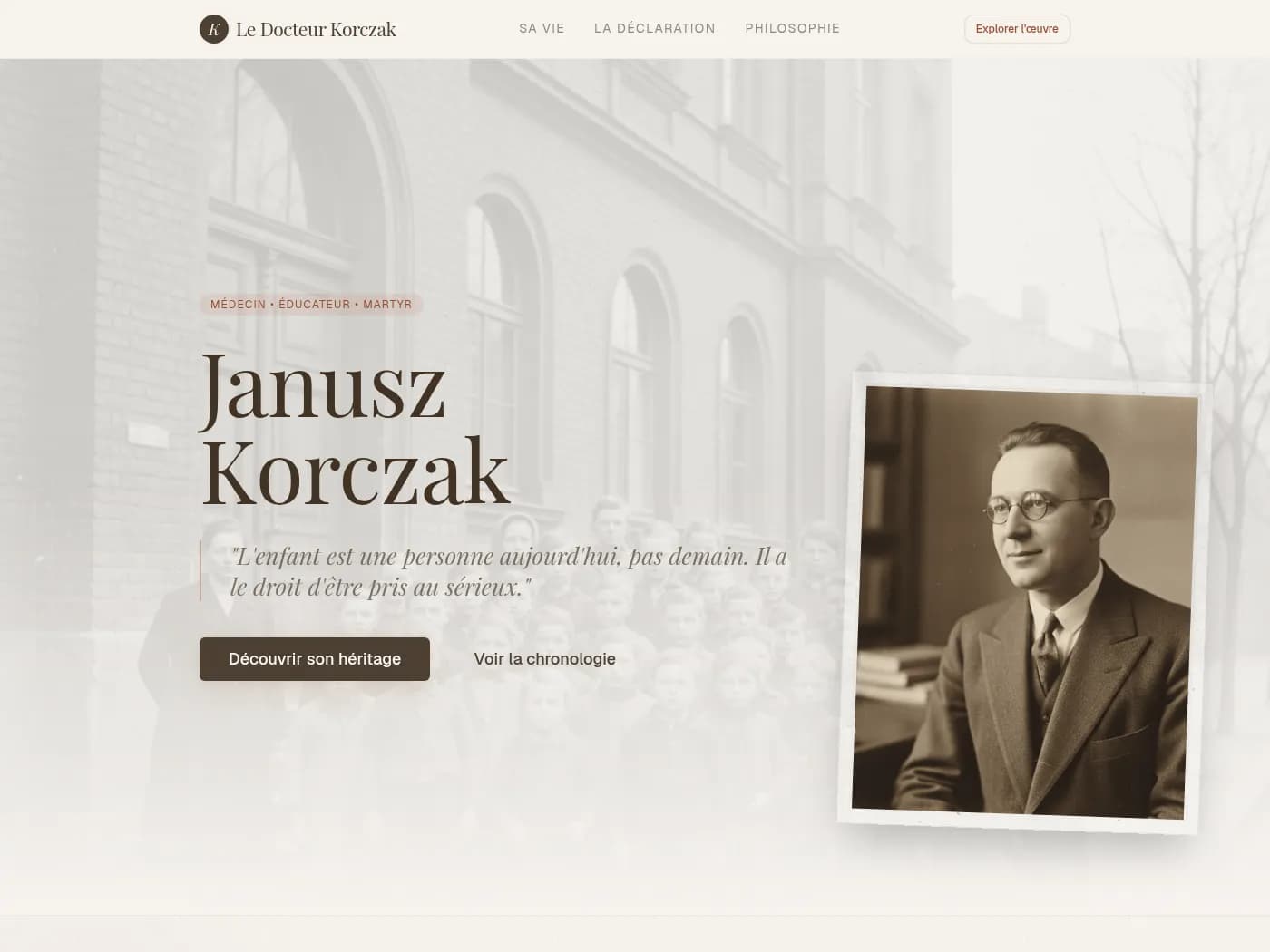 Le Docteur Korczak