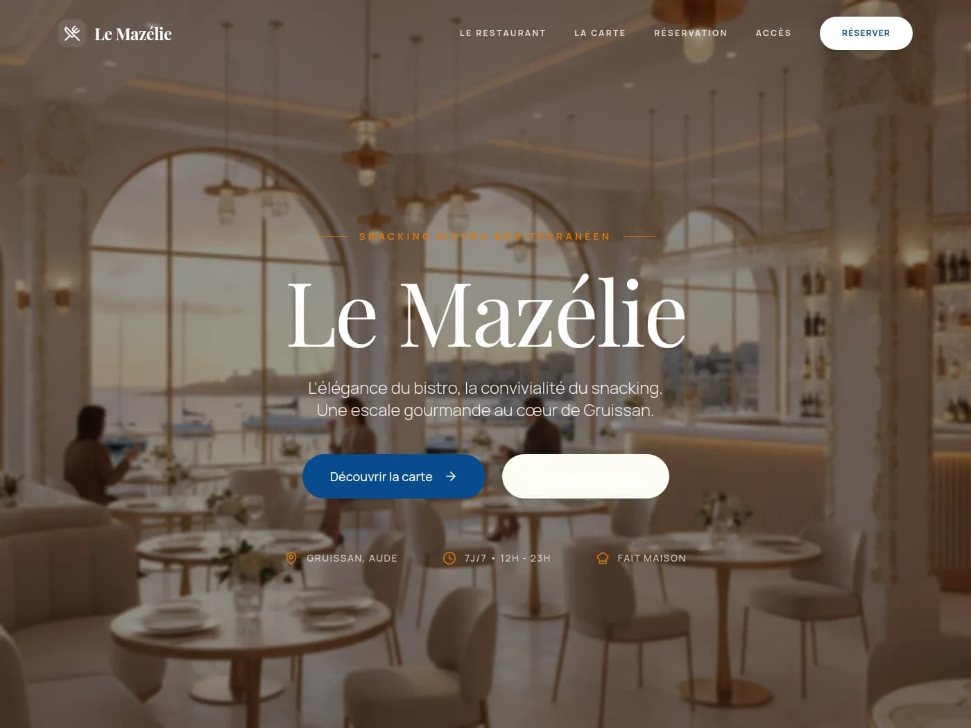 Le Mazélie Dining Web