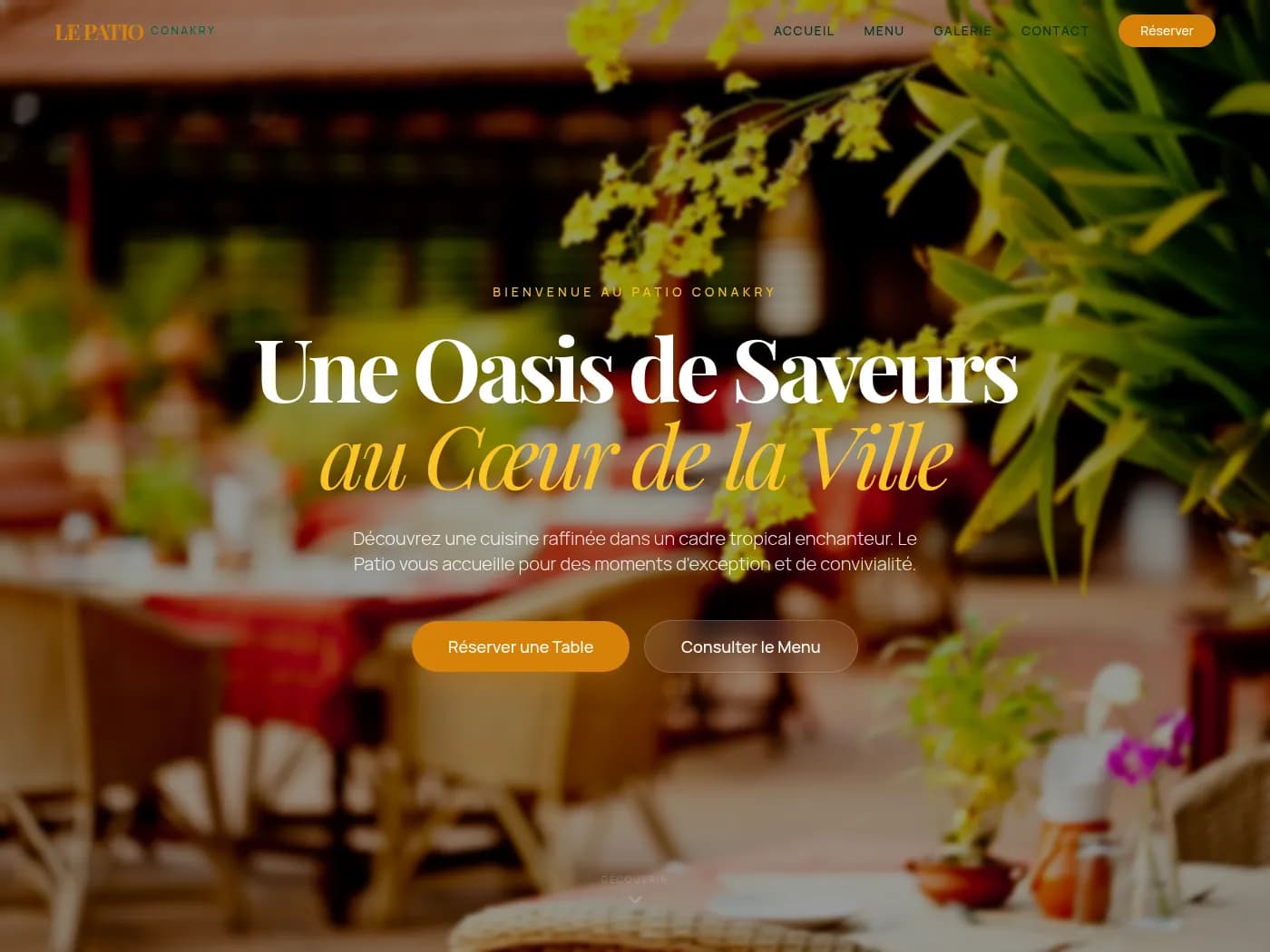 Le Patio Website