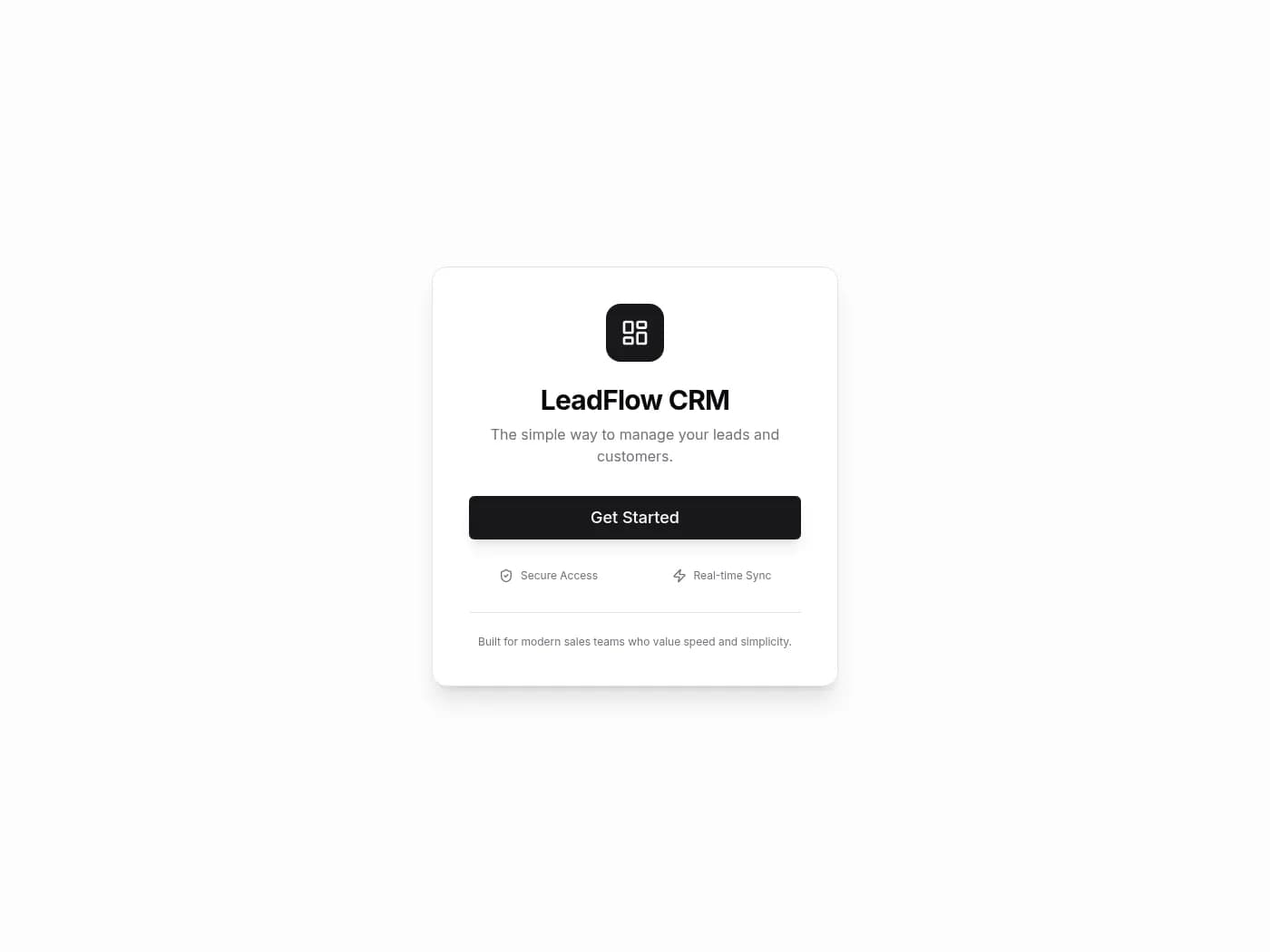 LeadFlow CRM