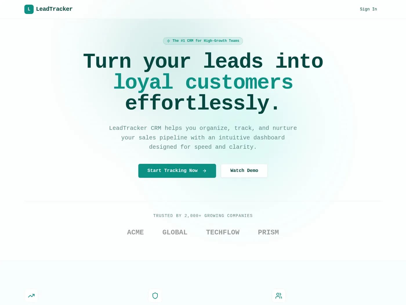 LeadTracker CRM
