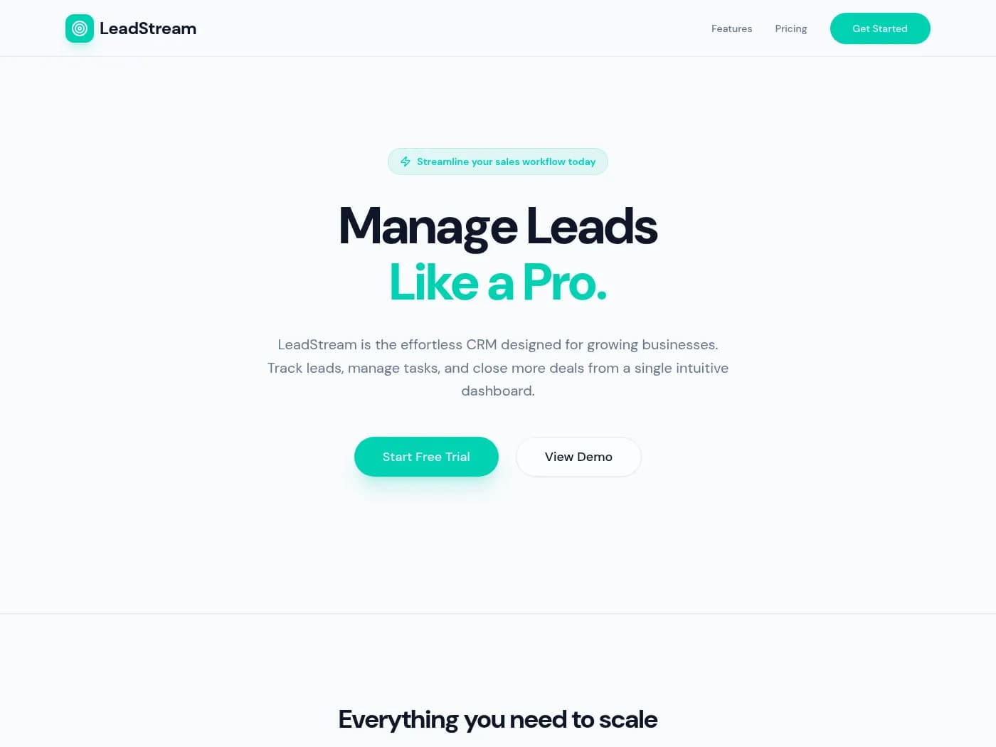 LeadStream CRM