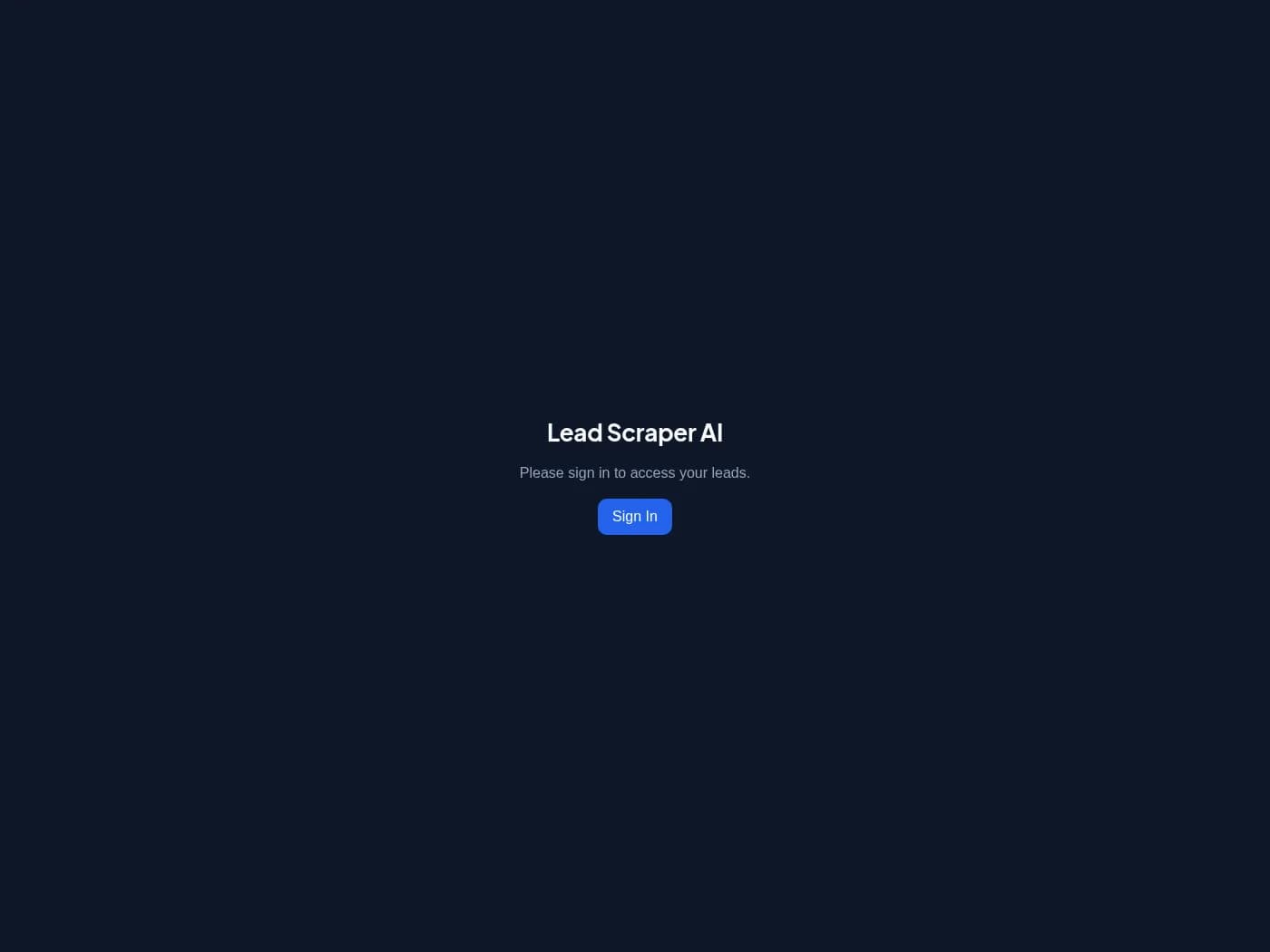 Lead Scraper AI