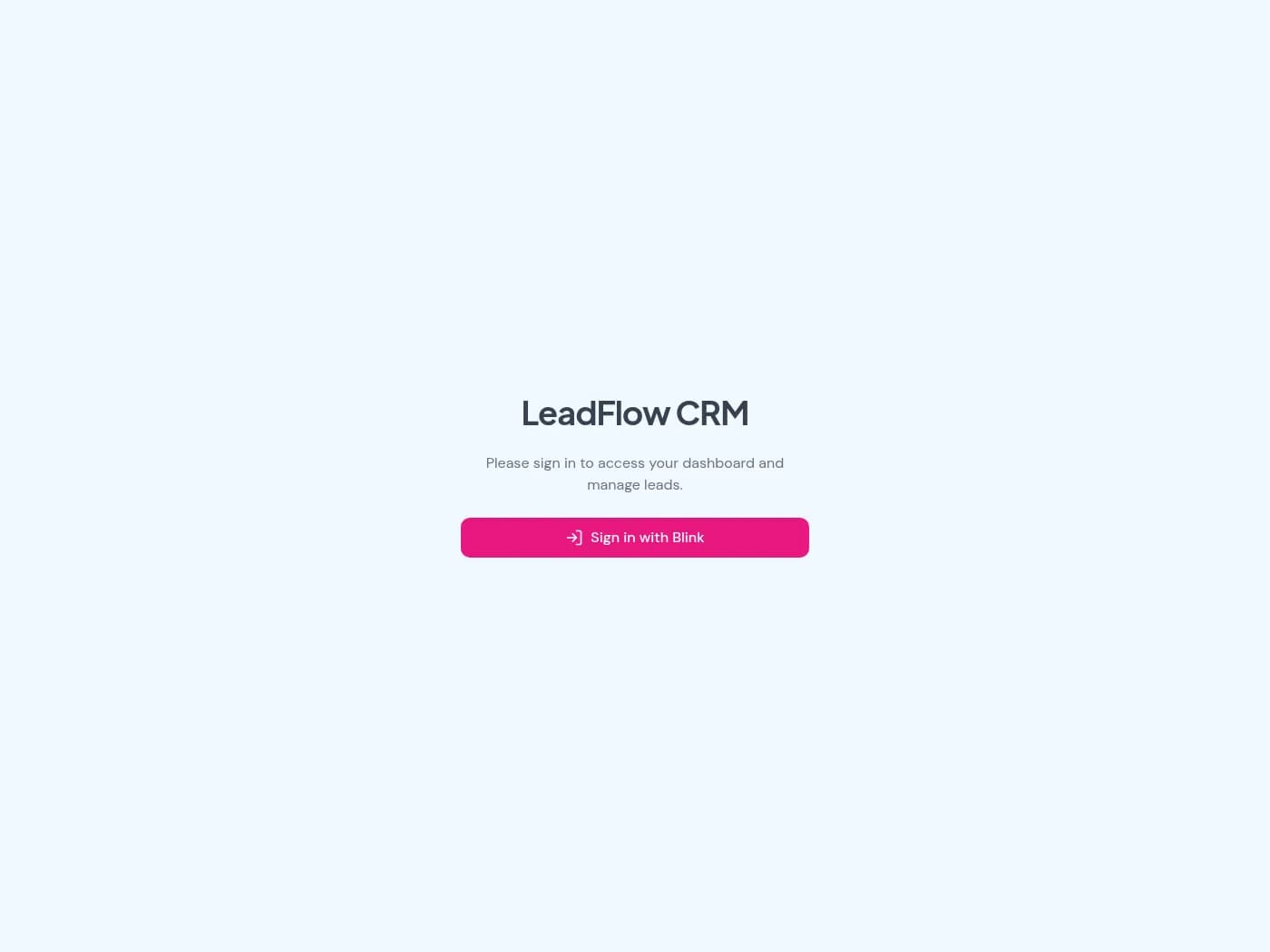 LeadFlow CRM