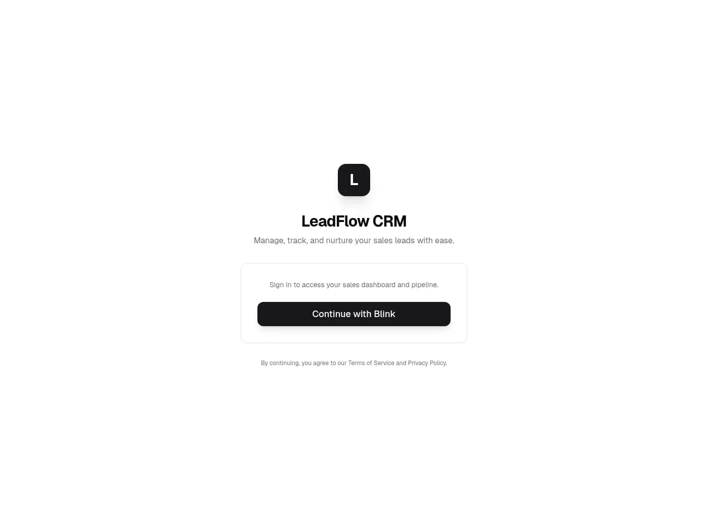 LeadFlow CRM