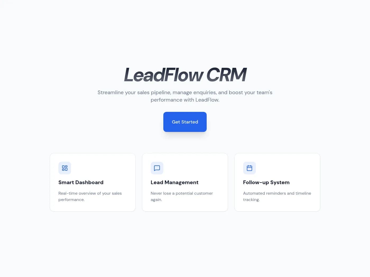 LeadFlow CRM