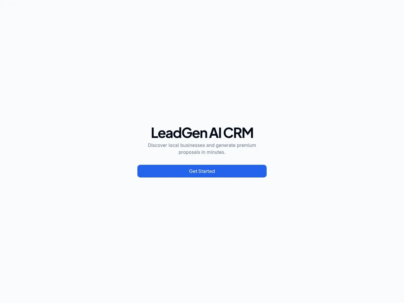 LeadGen AI CRM