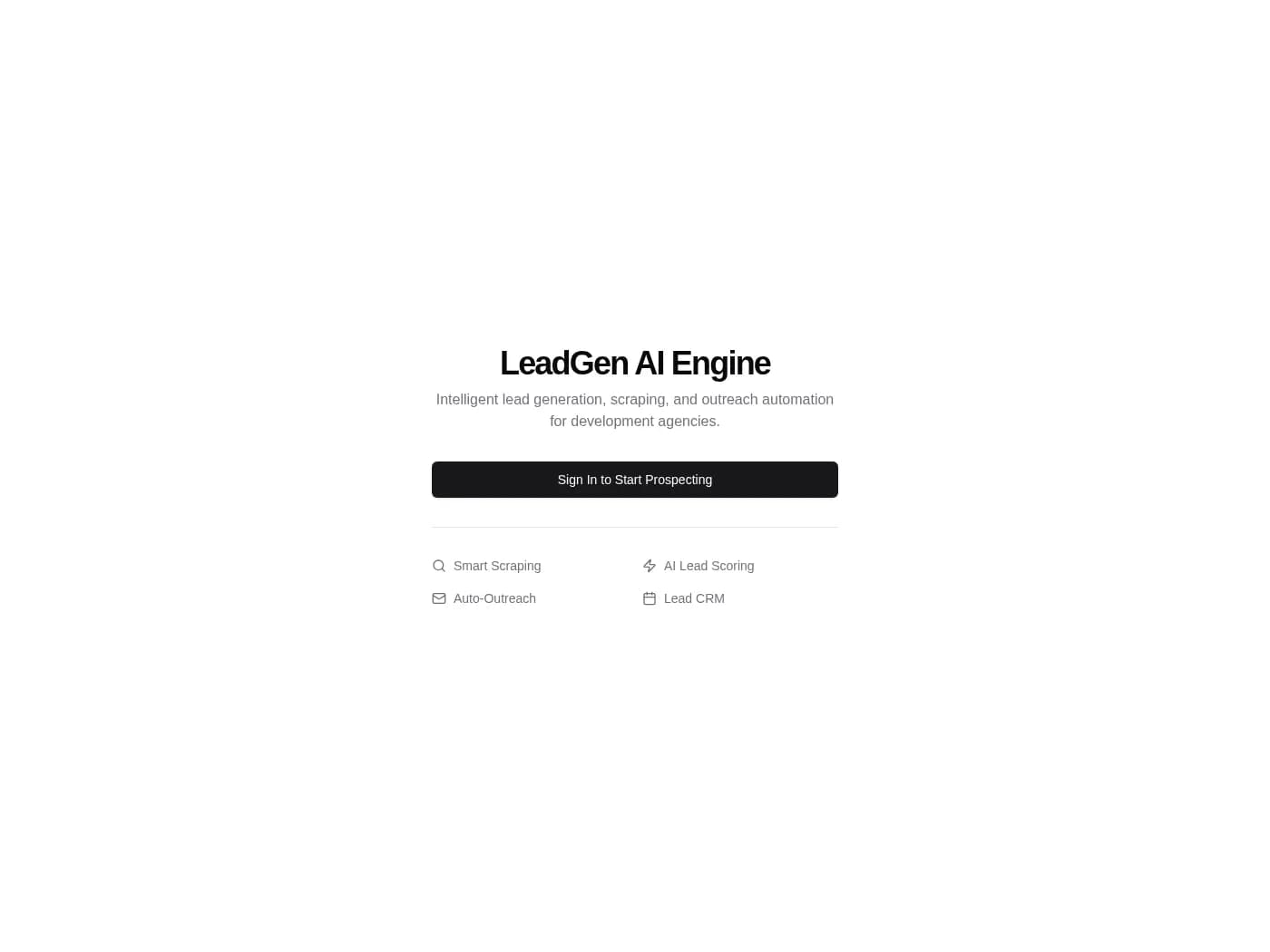 LeadGen AI Engine