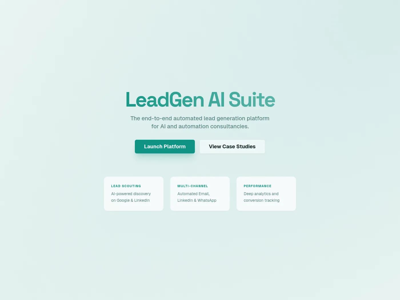 LeadGen AI Suite