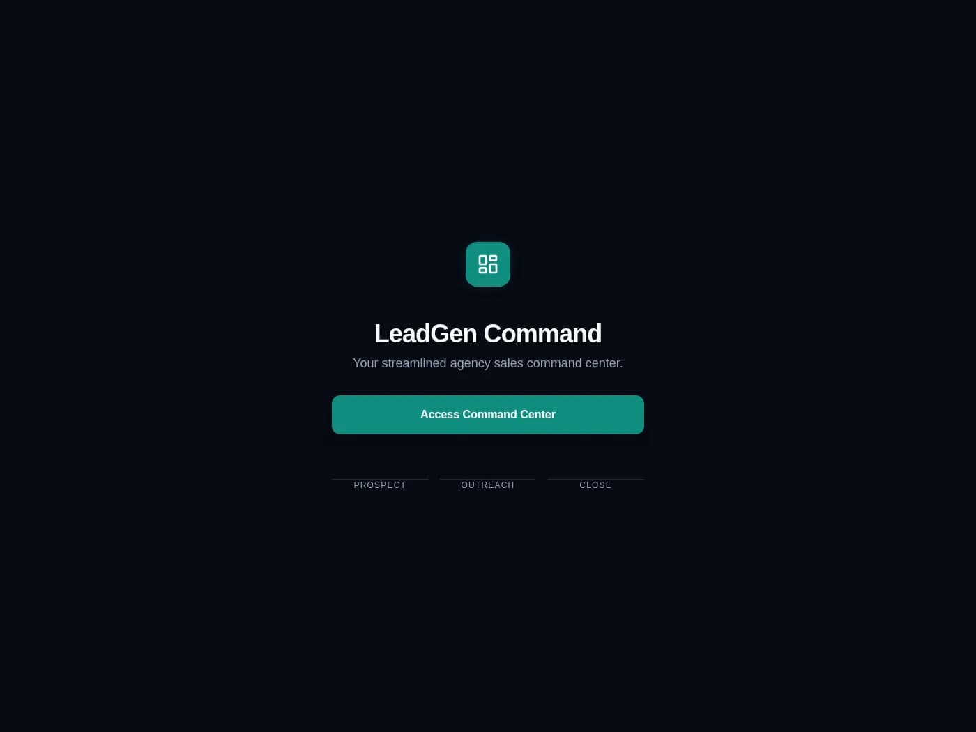 LeadGen Command CRM