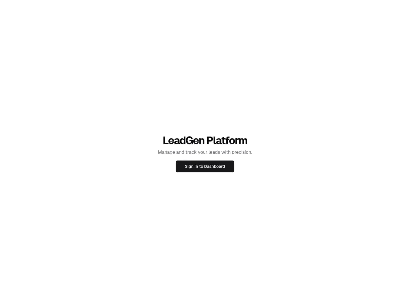 LeadGen Dashboard