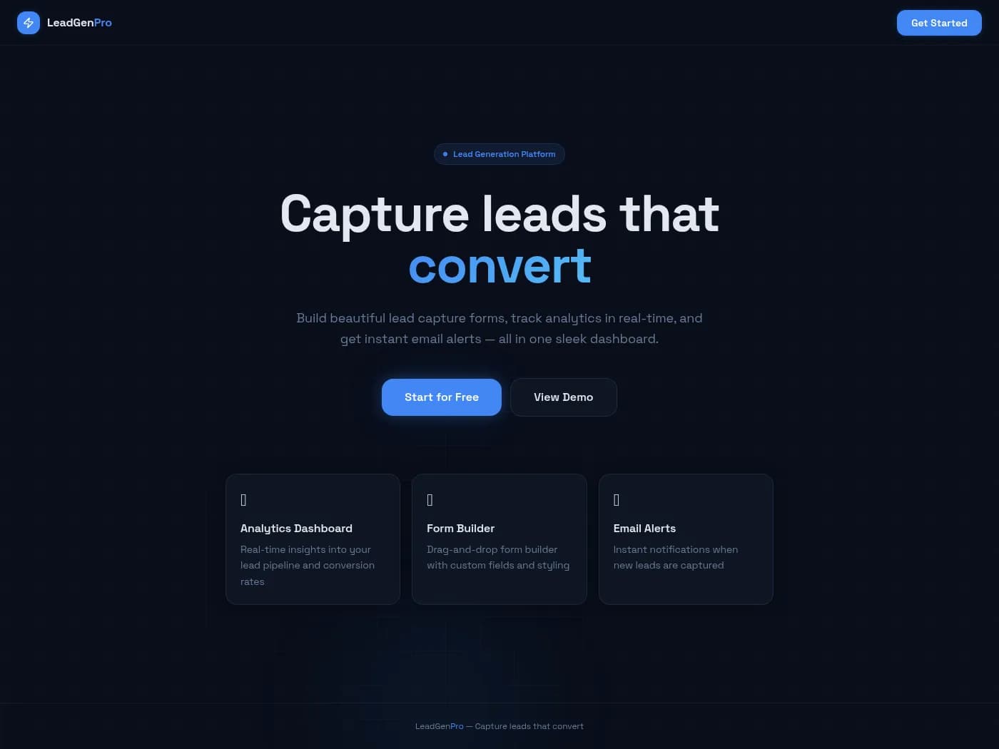 LeadGen Dashboard Pro