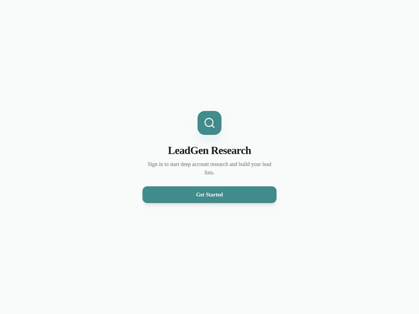 LeadGen Research Dashboard
