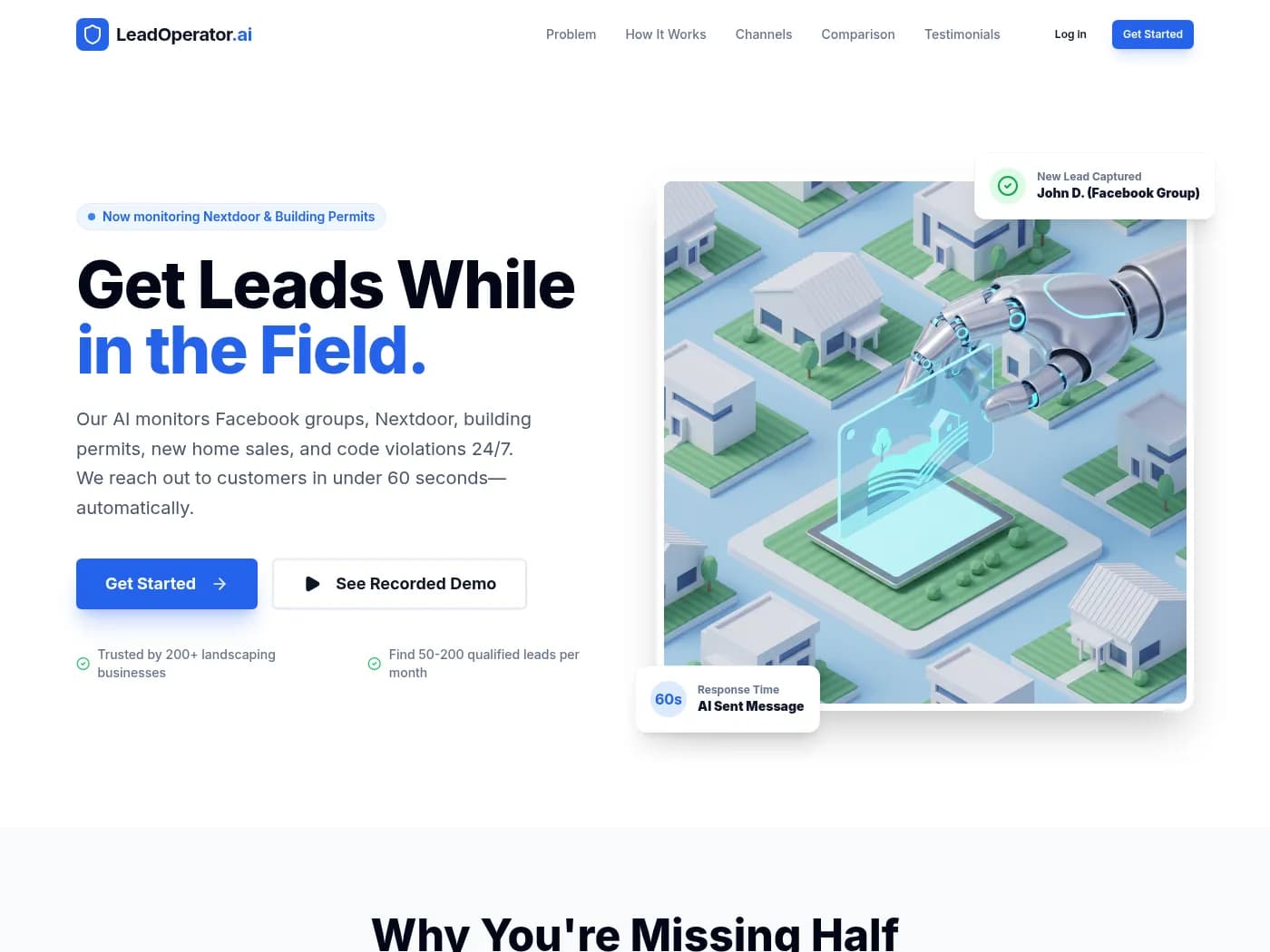 LeadOperator.ai Landing Page