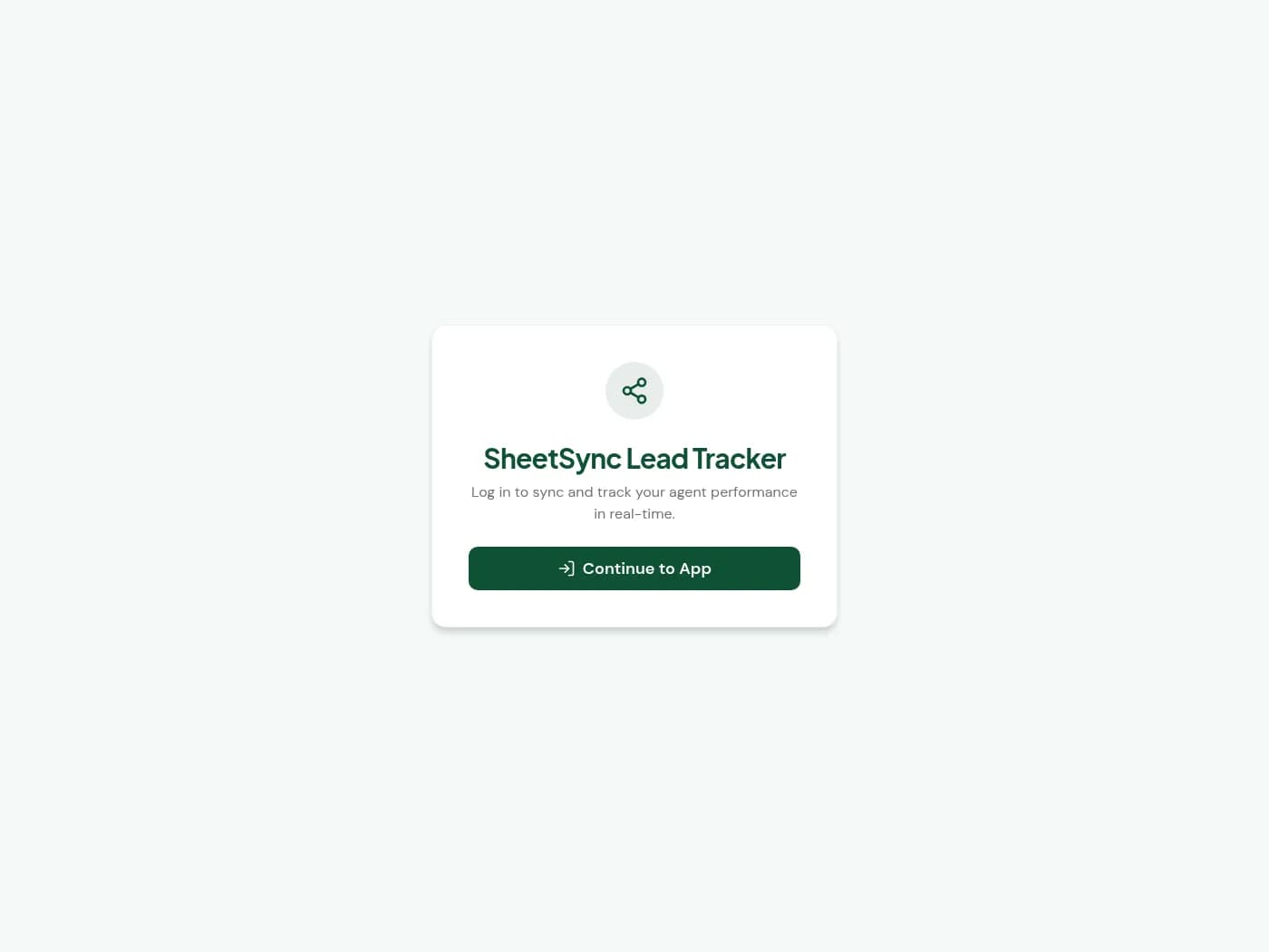 SheetSync Lead Tracker