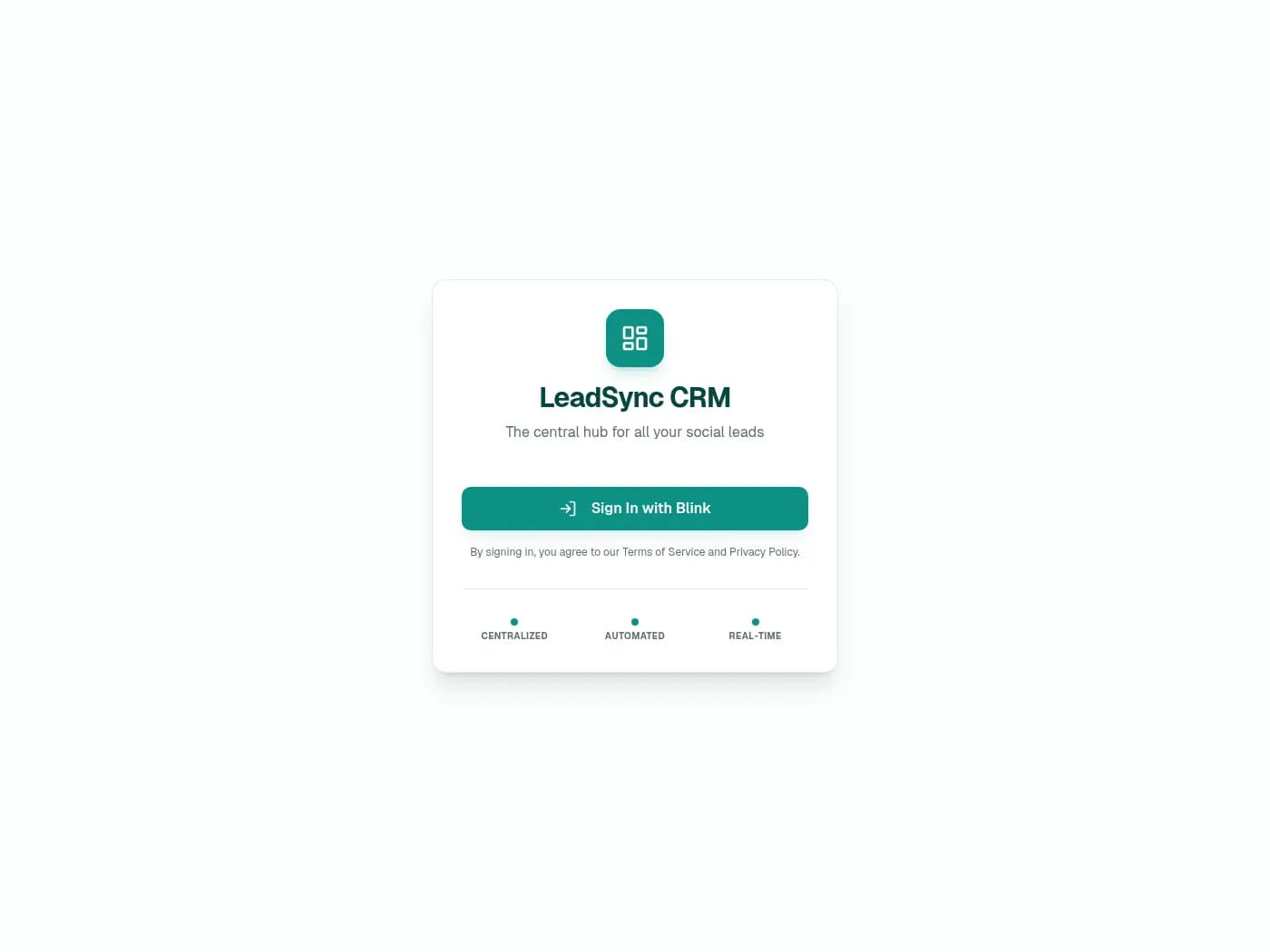 LeadSync CRM