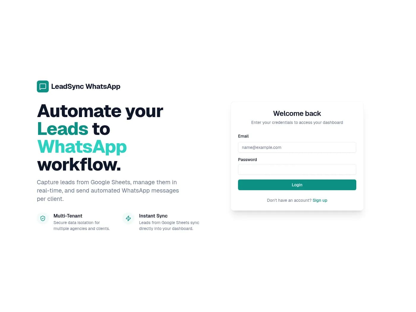 LeadSync WhatsApp Cloud