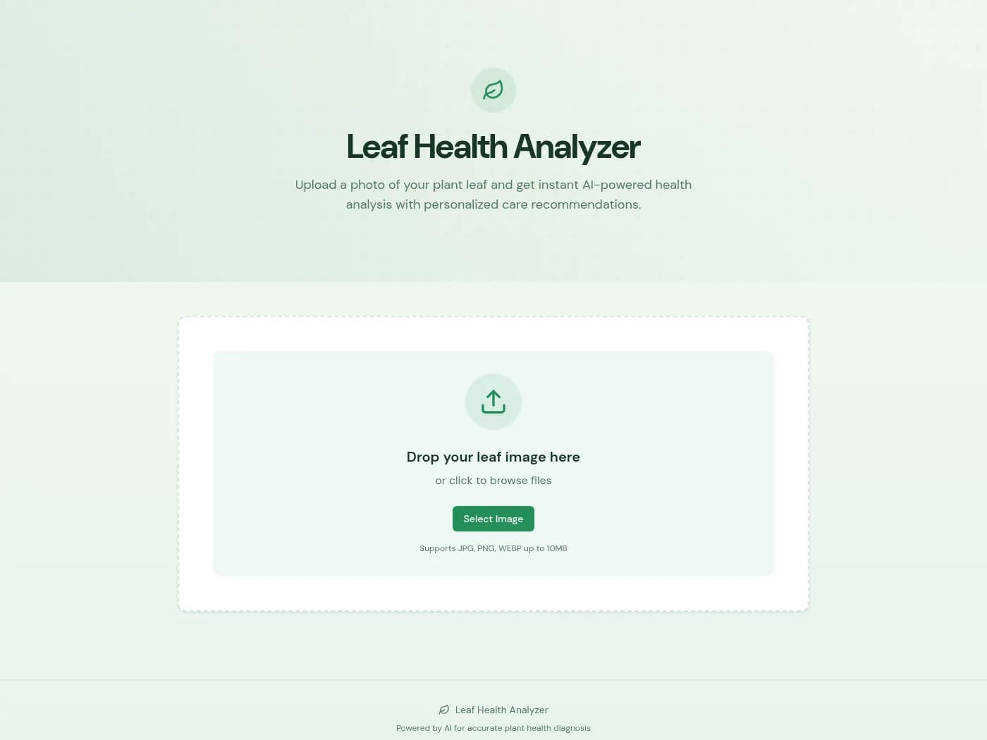 Leaf Health Analyzer