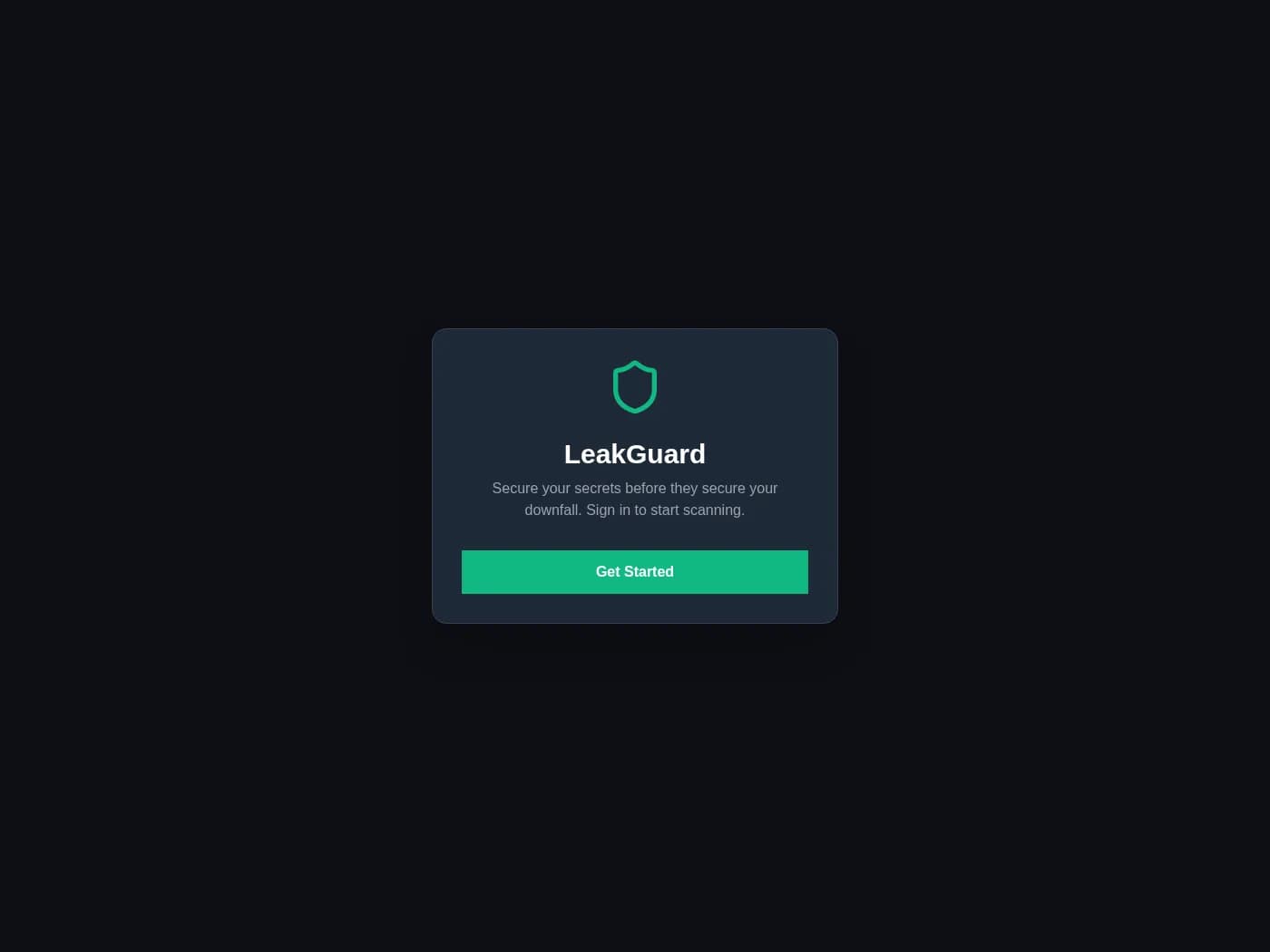LeakGuard Scanner