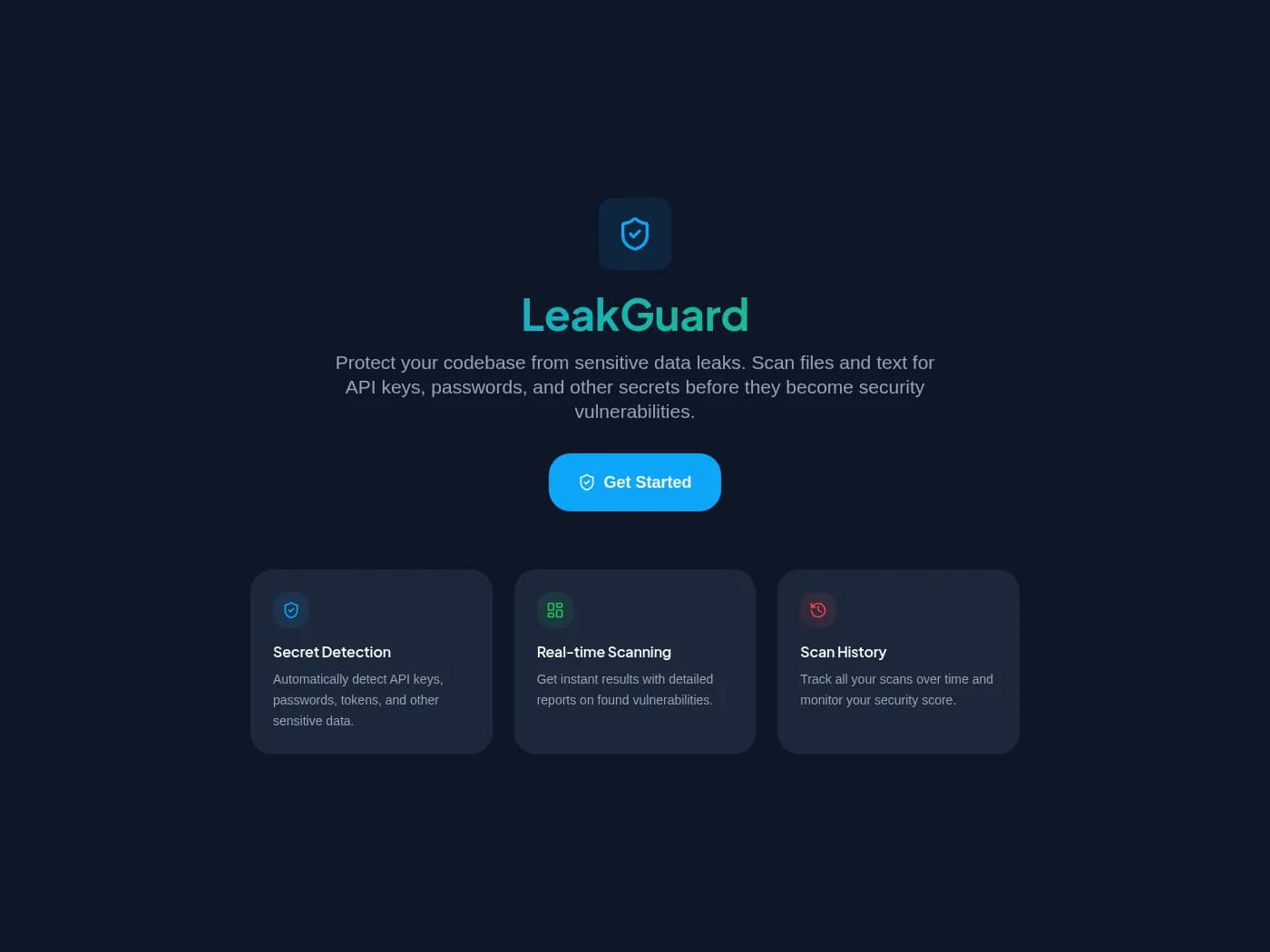 LeakGuard Scanner